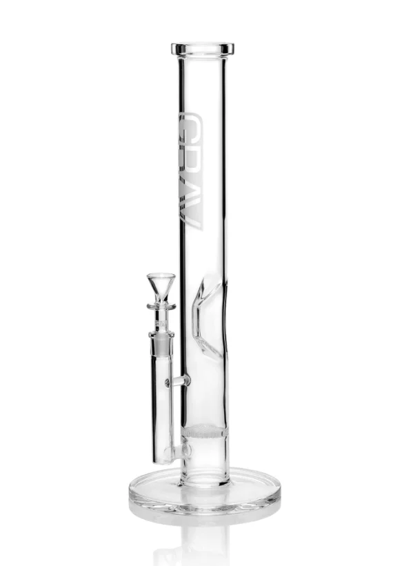 GRAV Large Clear Straight Base Bong | Grav | The Piping Plover Dispensary